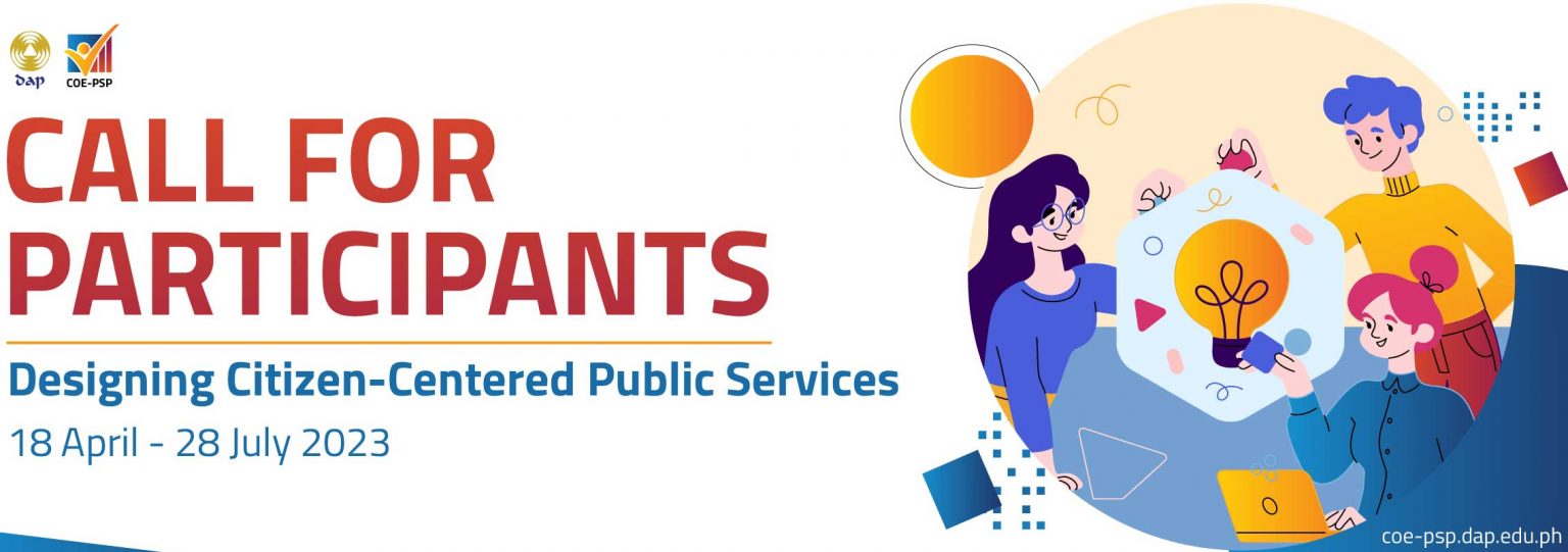 Call for Participants: Designing Citizen-Centered Public Services – DAP