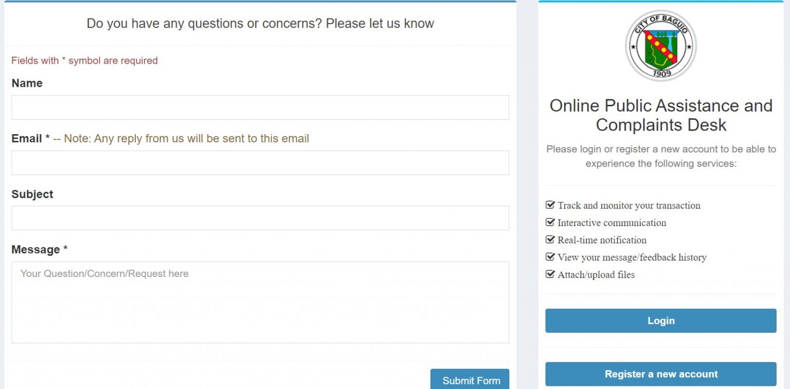 Online Public Assistance and Complaints Desk: Connecting Citizens and the City Government of ...