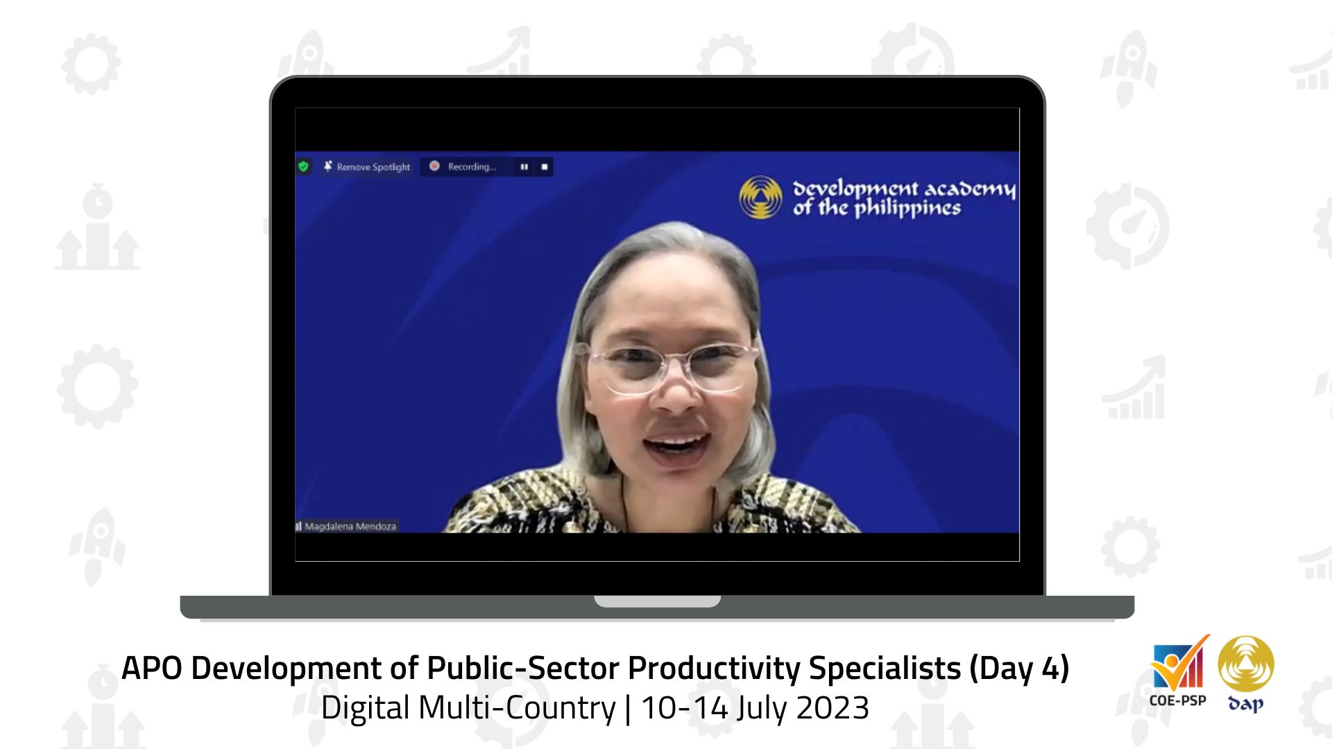 APO, DAP COE-PSP train a new batch of Public Sector Productivity Specialists - DAP