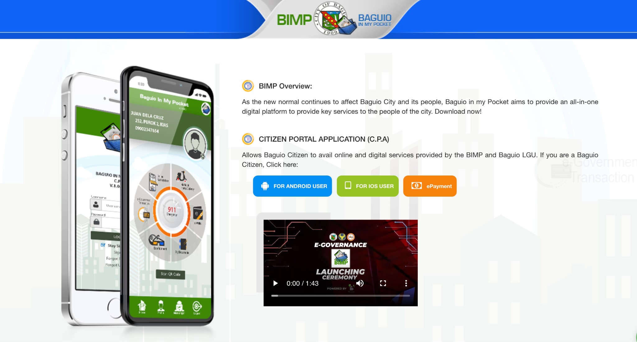 The Baguio Smart City Project: Advancing Data-Analytics-Driven ...